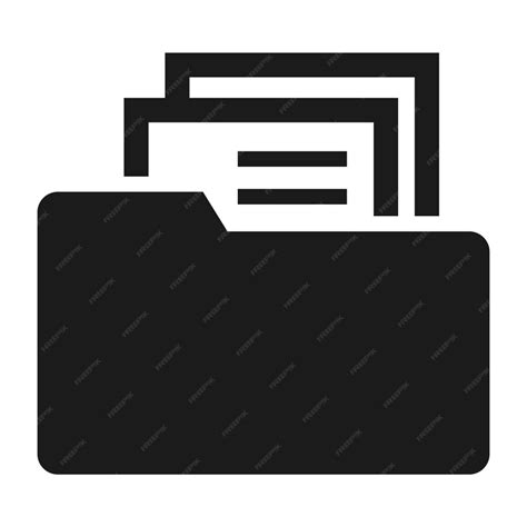 Premium Vector File Folder Icon Simple Illustration Of File Folder