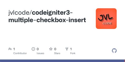 Github Jvlcode Codeigniter Multiple Checkbox Insert