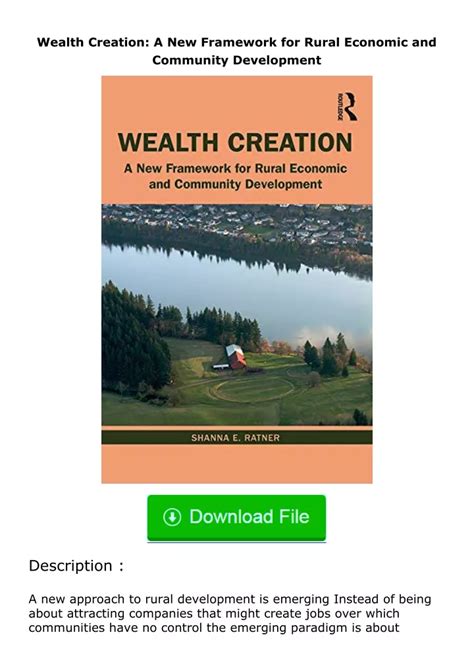 Ppt Download⚡ Wealth Creation A New Framework For Rural Economic And