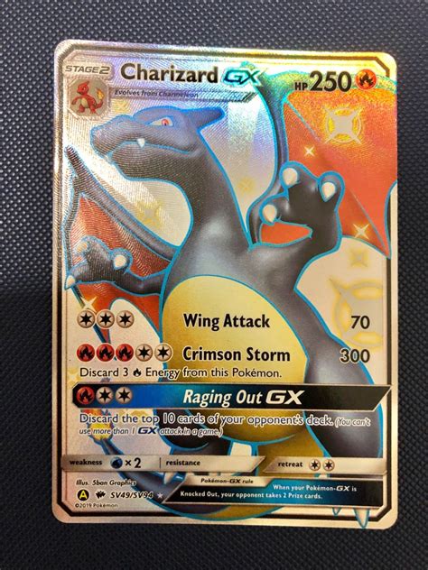 Shiny Charizard Gx Sv49sv94 Hidden Fates Pokemon Tcg Card Hobbies And Toys Toys And Games On