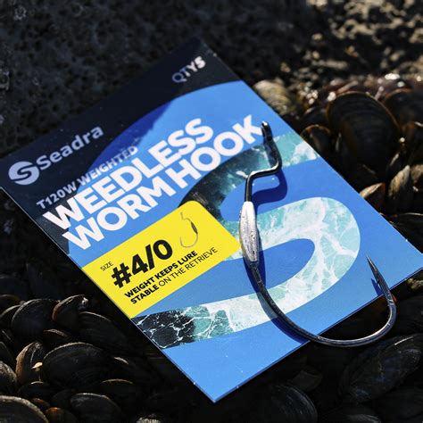 Seadra T120w Weighted Weedless Worm Hook Veals Mail Order