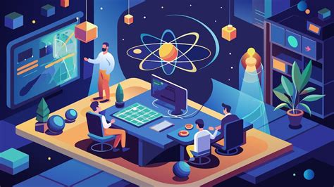 Quantum Computer Programming Vector Graphics Illustration Eps Source