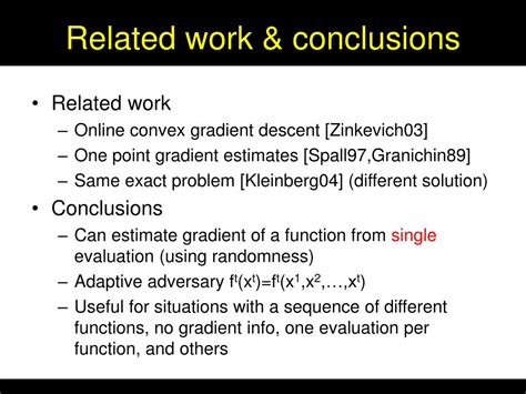 Ppt Online Convex Optimization Gradient Descent Without A Gradient