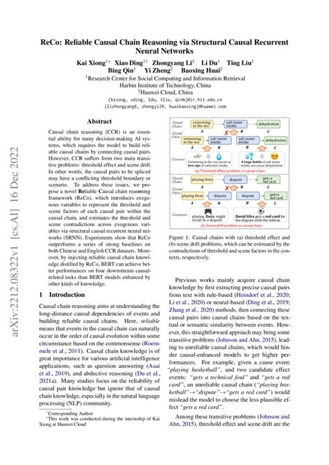 Reco Reliable Causal Chain Reasoning Via Structural Causal Recurrent Neural Networks Deepai
