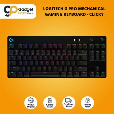 Jual Logitech G Pro Mechanical Gaming Keyboard Clicky Garansi Th Di Seller Gadget Point