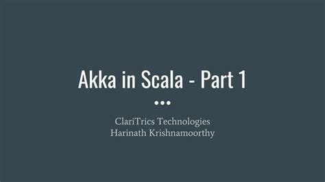 Actor Model Akka Framework Pdf