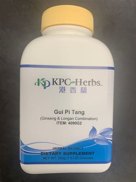 Gui Pi Tang Restore The Spleen Decoction