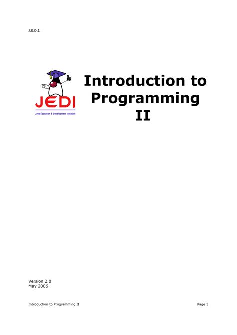 Introduction To Programming 2 Introduction To Programming Ii Version