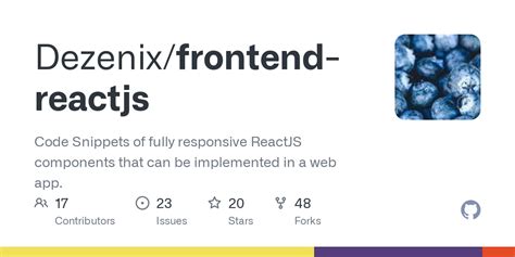 Github Dezenixfrontend Reactjs Code Snippets Of Fully Responsive