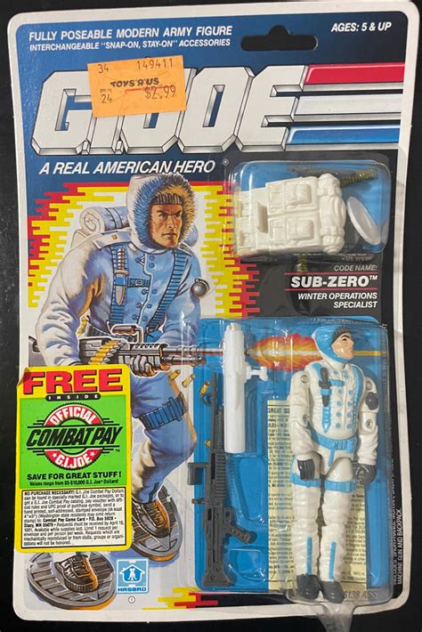 Hasbro Gi Joe Sub Zero Series 8 1989 — Bedos Collectibles