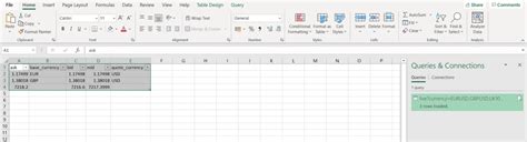 import currency rates into excel with power query part 1 dev community