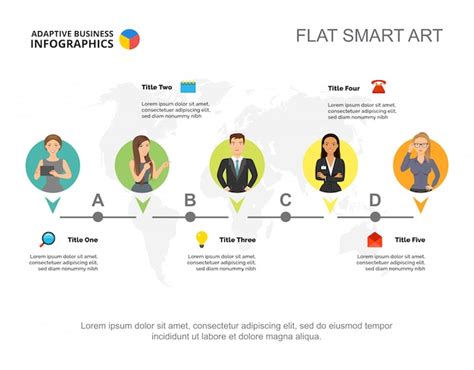 Free Vector Processing Chart Slide Template Business Data Graph Chart