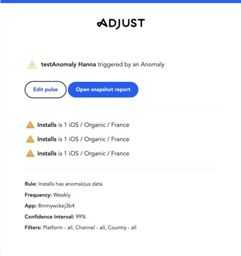Anomaly Detection Alerts Adjust Help Center
