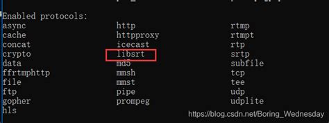 Mingw32编译ffmpeglibsrtffmpeg Srt Csdn博客