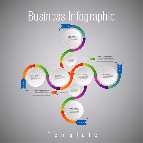 Business Infographic Template Design Realistic Circle Diagram Infographic Modern Business