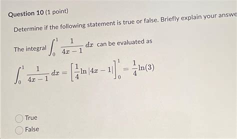 Solved Question 10 1 ﻿pointdetermine If The Following