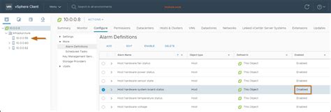 How To Disable An Alarm In Esxi Host Hardware System Board Status