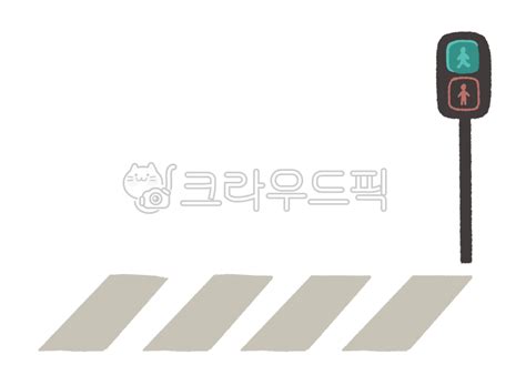횡단보도 신호등 도로 신호 배경 사진 이미지 일러스트 캘리그라피 Olivegreen작가