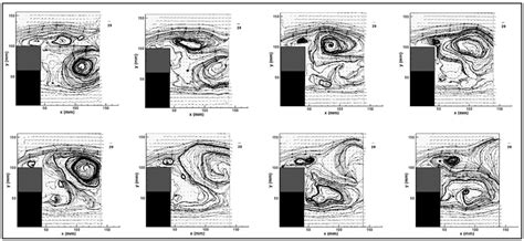 The Vortex Shedding Pattern In A Region Of Mixed Pod Mode Predominance