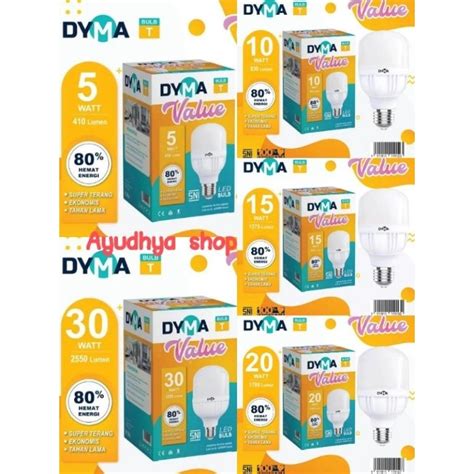 Jual Lampu Led Dyma Value Watt Kemasan Hemat Shopee Indonesia