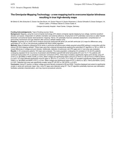 Pdf The Omnipolar Mapping Technology A New Mapping Tool To Overcome Bipolar Blindness