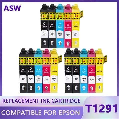 T1295 Multipack Ink Cartridges Replacement For T1291 T1292 T1293 T1294