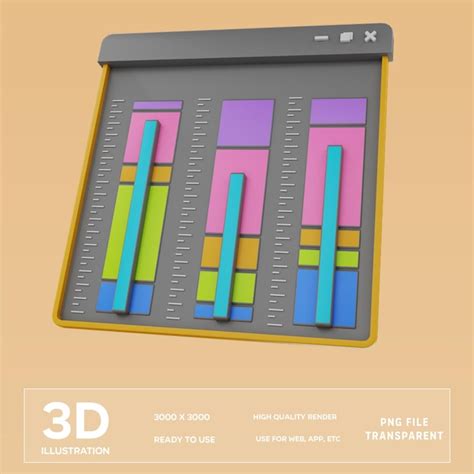 Premium Psd Psd Analytics Chart 3d Illustration