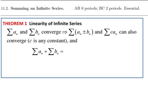 Ppt Infinite Sums Of This Type Are Called Infinite Series