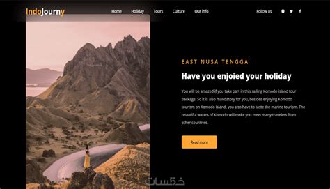 تصميم صفحة ويب باستخدام html، css and bootstrap خمسات