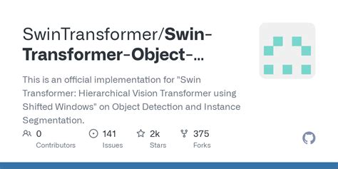 Swin Transformer Object Detection Setup Py At Master SwinTransformer Swin Transformer Object