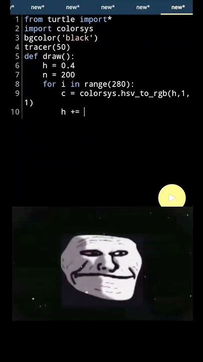 Save It📌 Try It🚀 Python Turtle Graphic Design 👨🏻‍💻 Shorts Python Developer Coding