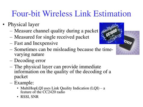 Ppt Wireless Link Estimation Powerpoint Presentation Free Download