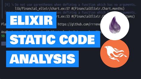 elixir and phoenix static code analysis with credo youtube