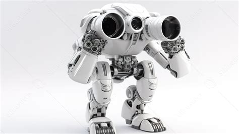 Futuristic Robot With Lens Powerpoint Background For Free Download Slidesdocs