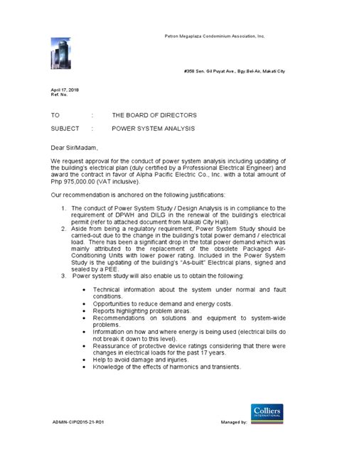 Memo Template Pdf Electricity Electric Power