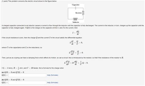 Solved Point This Problem Concerns The Electric Cir