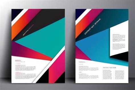 Premium Photo Abstract Vector Layout Background Set For Art Template Design List Front Page Mockup