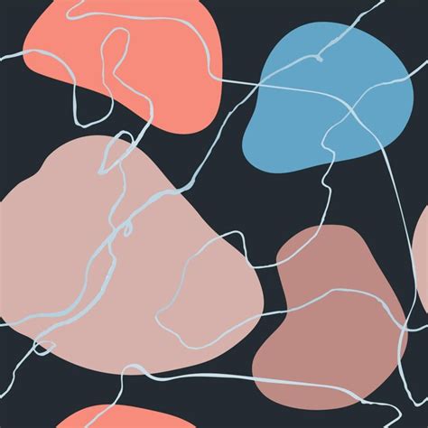 Premium Vector Vector Modern Seamless Pattern With Colorful Hand Draw Abstract Elements Doodles