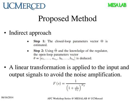 Ppt Indirect Approach For Closed Loop System Identification With Fractional Models Powerpoint