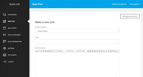 Blog Lite PHP Script By Netartmedia Codester