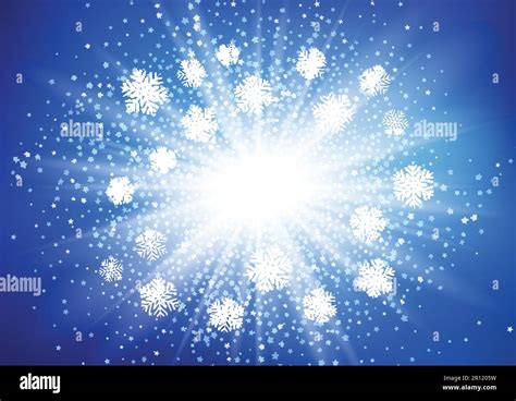 Christmas Background With Snowflakes On Starburst Design Stock Vector Image And Art Alamy