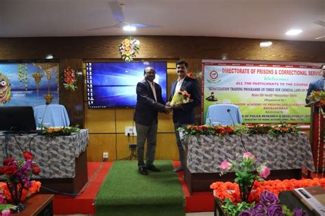 Inaugurated The Training Programme Of Officers Of Odisha Prisons On New Criminal Laws At Mg