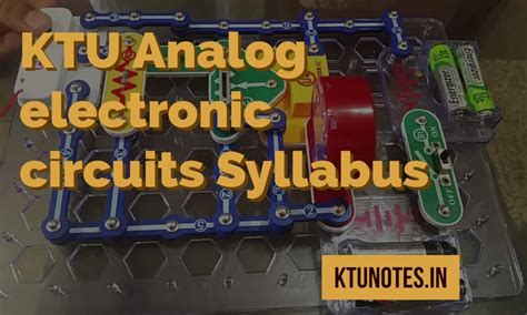 Ktu Analog Electronic Circuits Syllabus