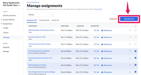 How Do I Edit Or Delete Assignments Khan Academy Help Center