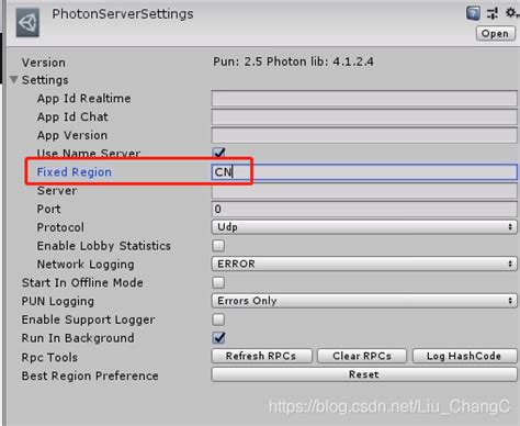 Unity使用photon Pun2设置中国区服务器 Yassine 博客园