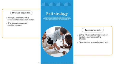 Exit Strategy Snowflake Investor Funding Elevator Pitch Deck