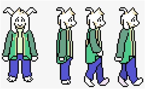 Deltarune Asriel Dreemurr Sprite Transparent PNG 1410x760 Free Download On NicePNG