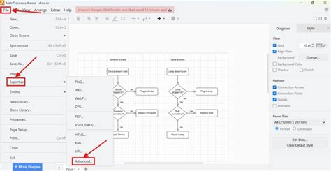 How To Export A Diagram As PNG In Draw Io The Requirements Engineer
