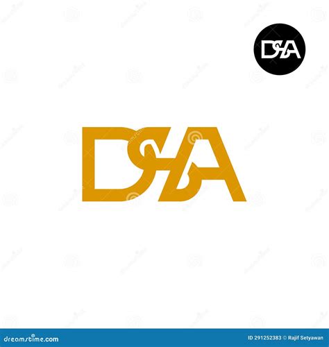 Letter Dsa Monogram Logo Design Cartoon Vector