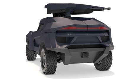 3d Armored Tactical Ground Interceptor Vehicle Rigged For Cinema 4d